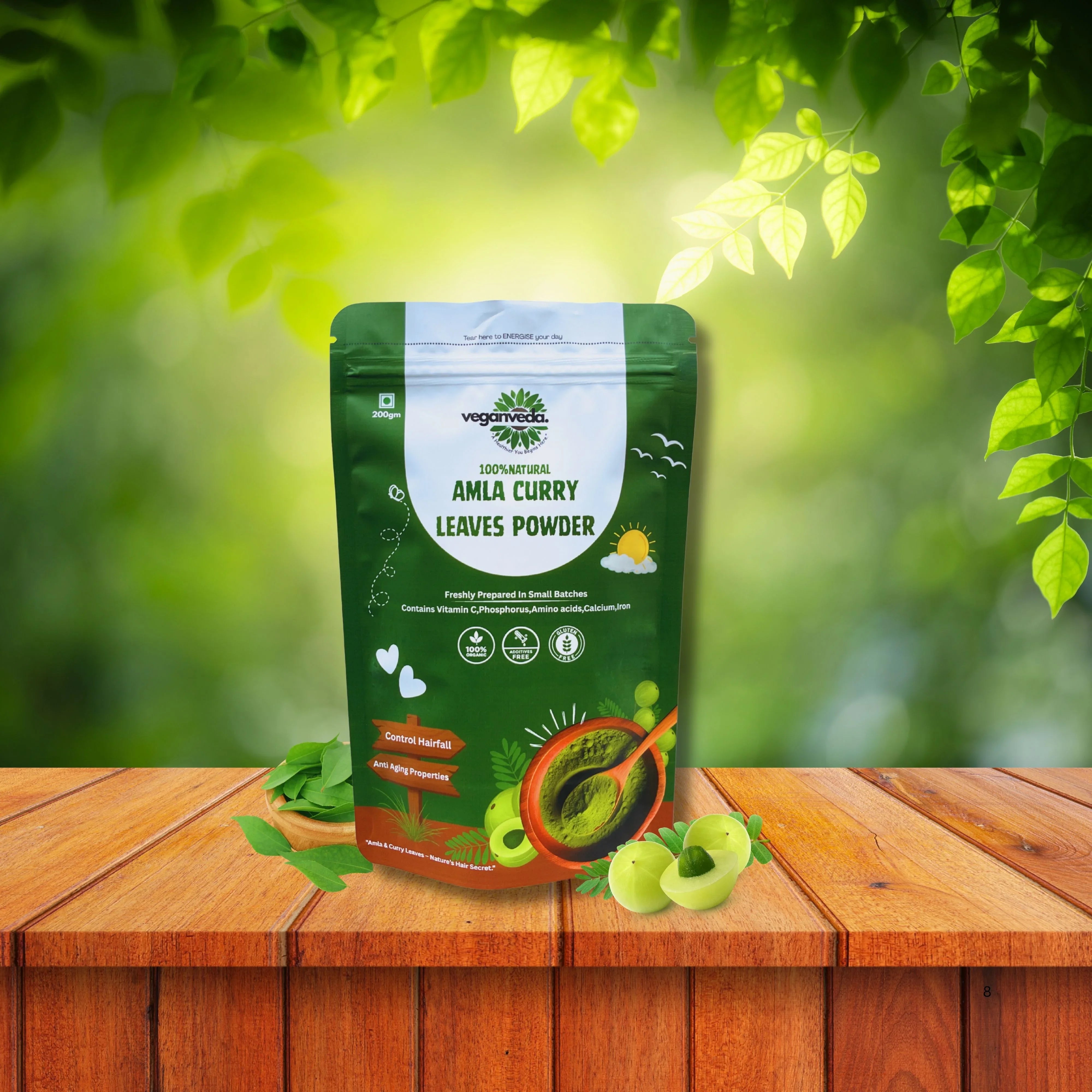 Amla curry leaves powder | 200g | Improves Hair Quality | Boosts ...